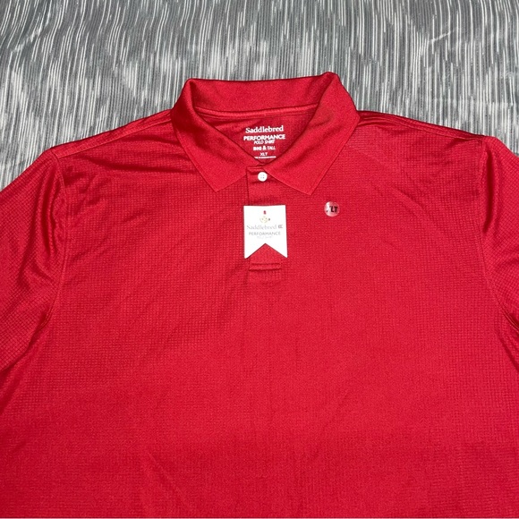 Saddlebred | Shirts | Saddlebred Nwt Performance Red Dahlia Golf Polo ...